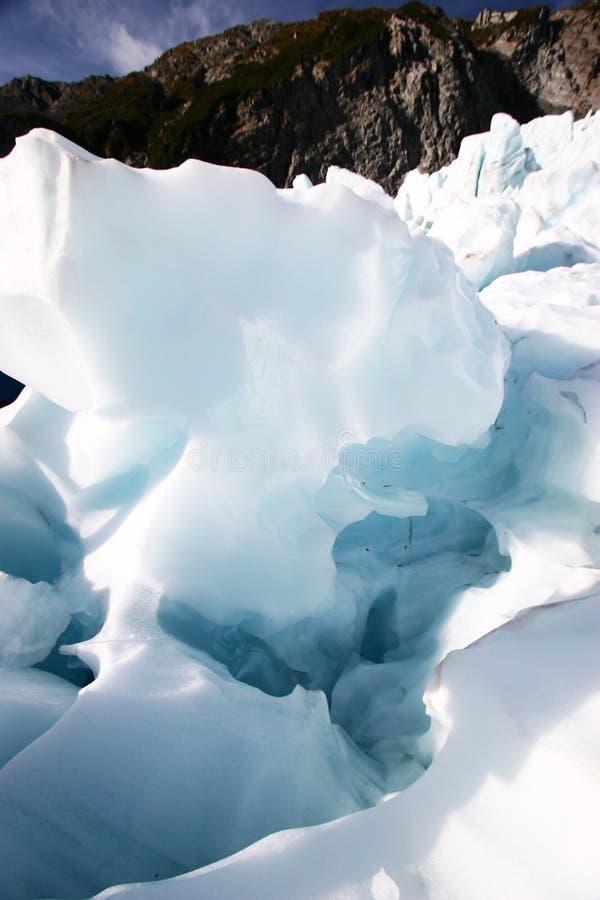 Rugged Glacier Ice on Mountain Stock Photo - Image of fragmented ...