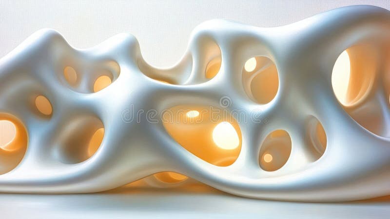 A Sculptural, Organic Form with Hollow Spaces and Soft Curves ...
