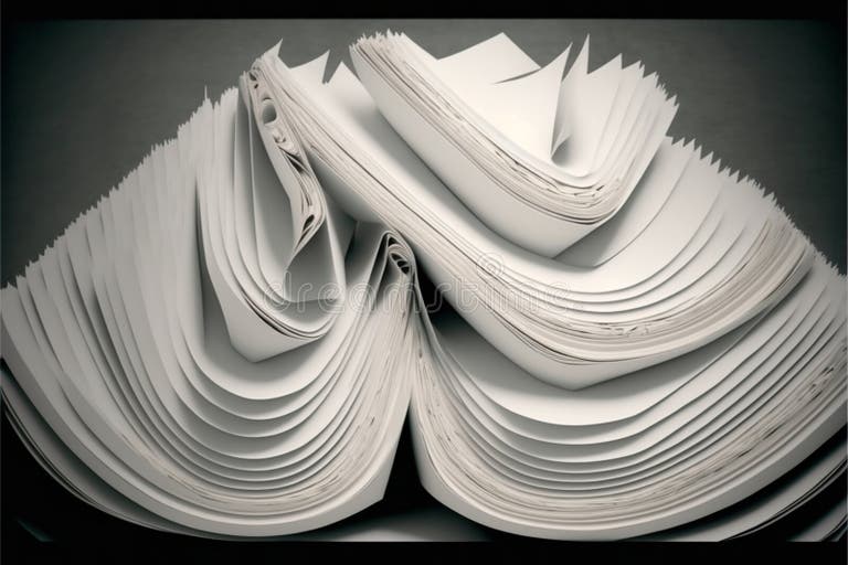 Sculptural Paper Formation: a Study in Texture and Light Stock ...