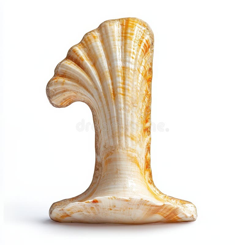 A Sculptural Representation of the Number One, Designed with a Shell ...