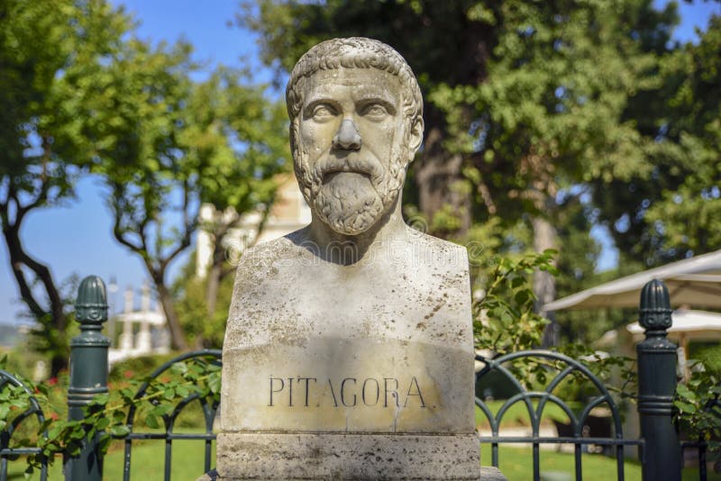 Sculptural Representation of Pythagoras Pitagora, Greek Philosopher and ...