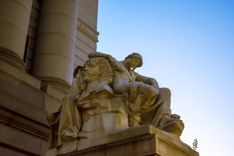 Sculptural Statue in the Shape of a Woman Stock Image - Image of ...