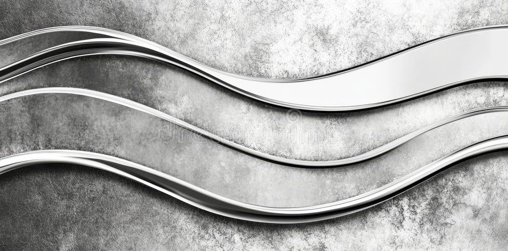 The Sculptural Wave Design in an Artistic Installation Produces a ...