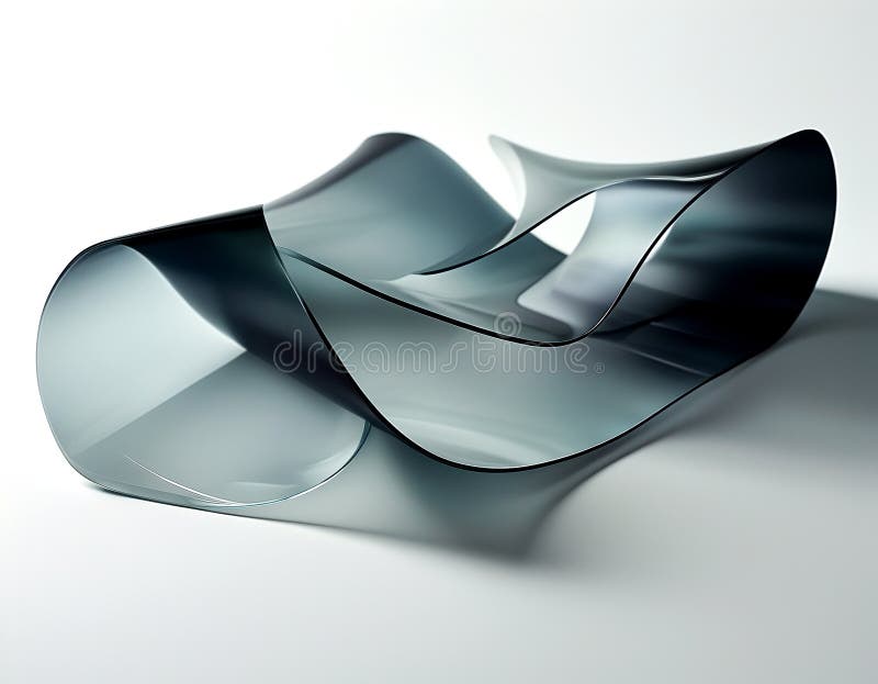Sculptural Waves of Translucent Material Create an Elegant Balance of ...