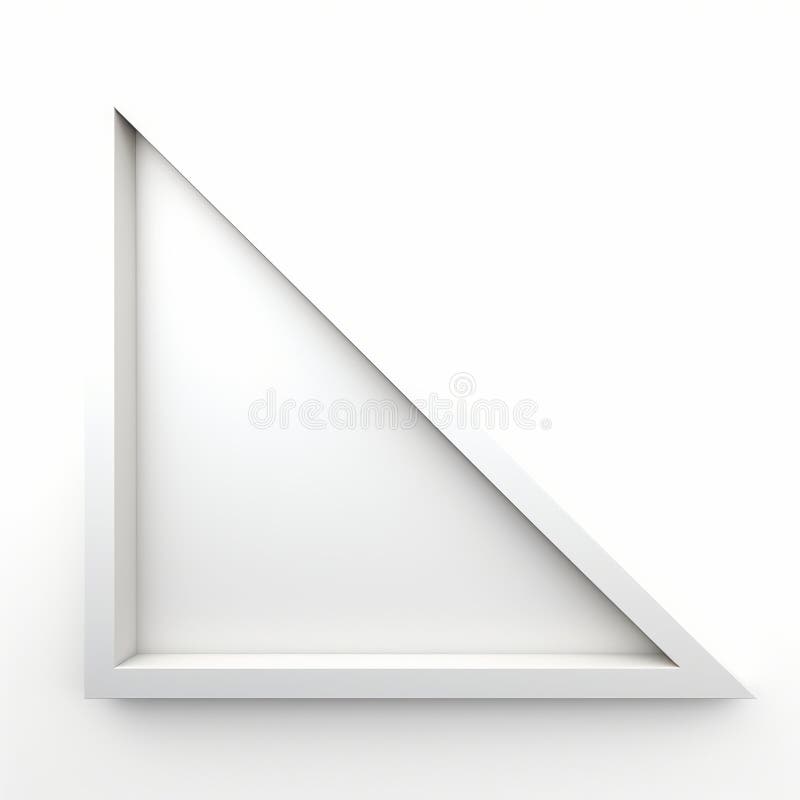 Sculptural White Triangular Frame a Modern Design Element Stock ...