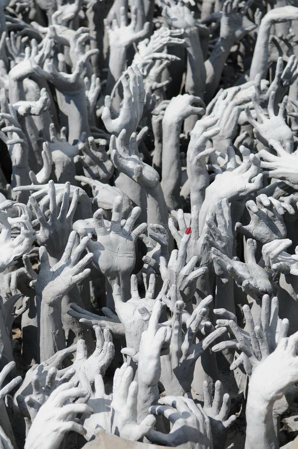 Statue hand from hell stock image. Image of nightmare - 29976315