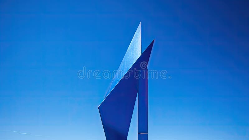 Sculpture blue linear stock illustration. Illustration of harmonious ...