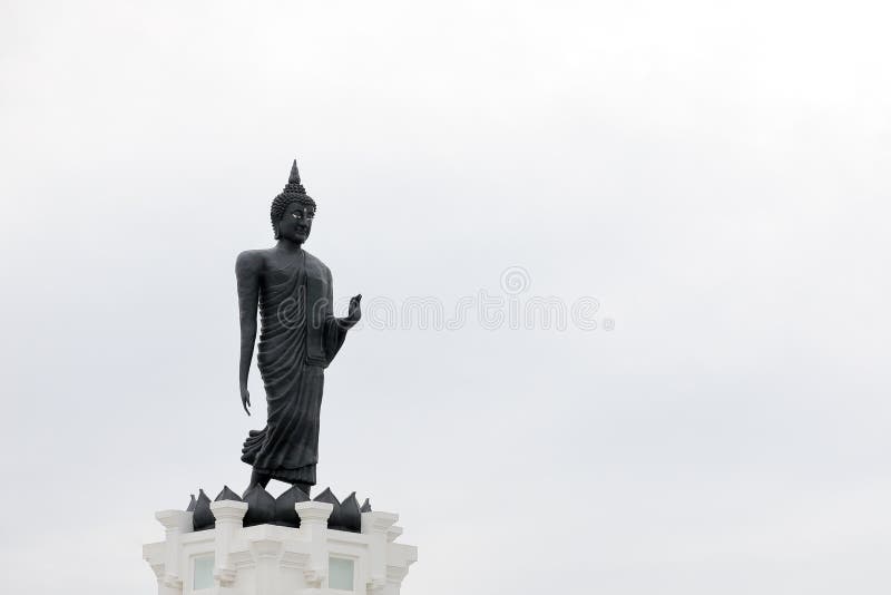 Sculpture about Buddha Image is Buddha Posture Bless. Stock Image ...