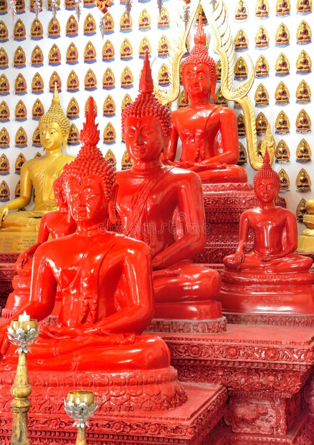 Sculpture buddha red stock image. Image of religious - 37876053