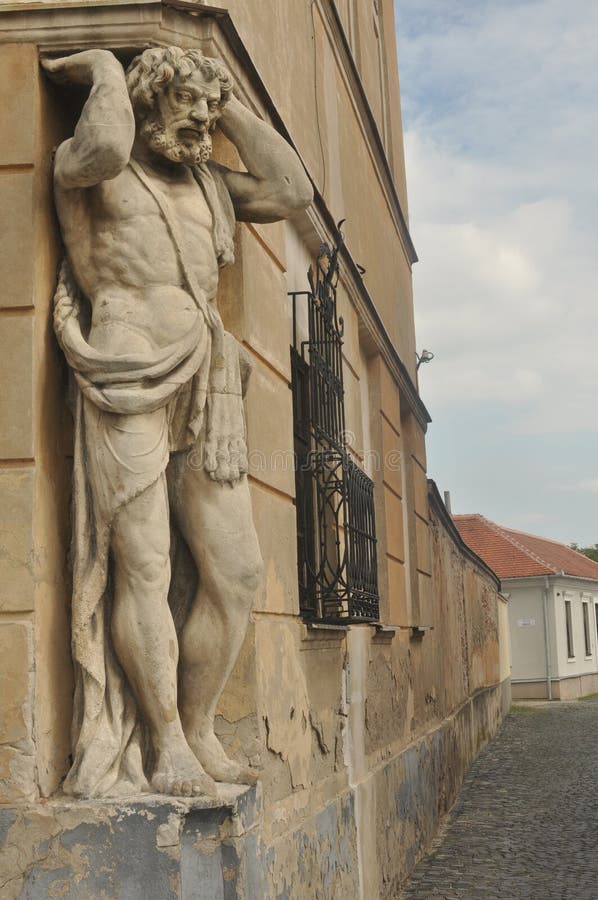The Sculpture on the Building of Atlanta Stock Image - Image of street ...