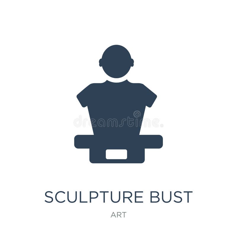 Sculpture Bust Icon in Trendy Design Style. Sculpture Bust Icon ...