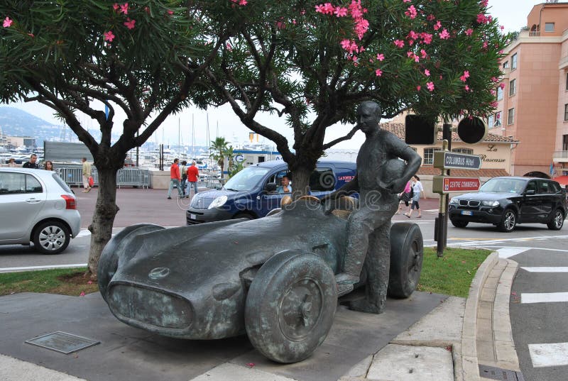 Sculpture of Car and Driver To the Race `Formula-1` Editorial Stock ...