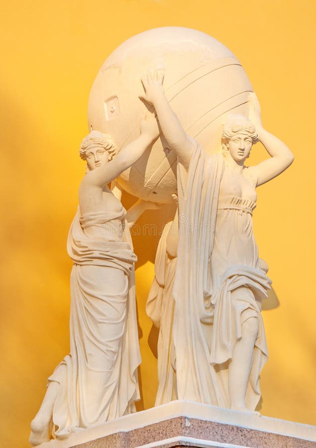 Sculpture of the Caryatids stock image. Image of fragment - 63631709