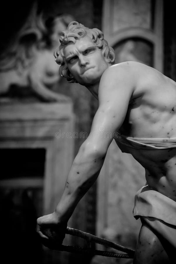 Sculpture De Marbre David Par Gian Lorenzo Bernini Image stock ...