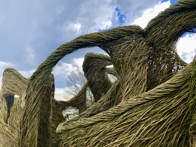 Stick Work Sculpture by Patrick Dougherty Stock Photo - Image of ...