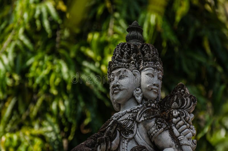 Sculpture with Double Face in a Temple Stock Image - Image of excursion ...