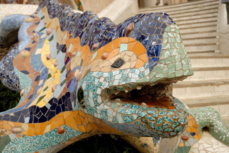 Sculpture of a Dragon in Barcelona Spain Editorial Stock Image - Image ...