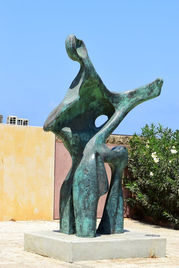 Sculpture En Bronze Par Eli Llan, Jaffa, Israël Image stock éditorial ...