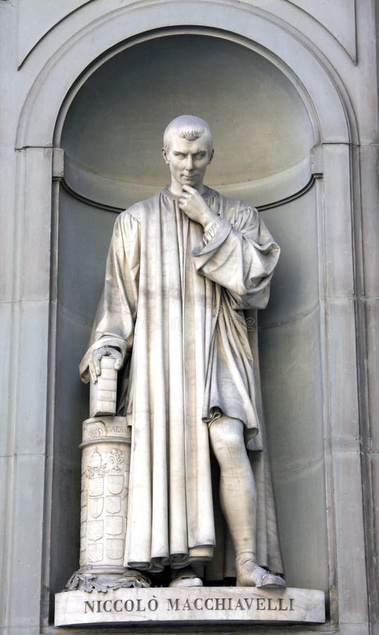 Sculpture en Machiavel photo stock. Image du tunique - 13971846