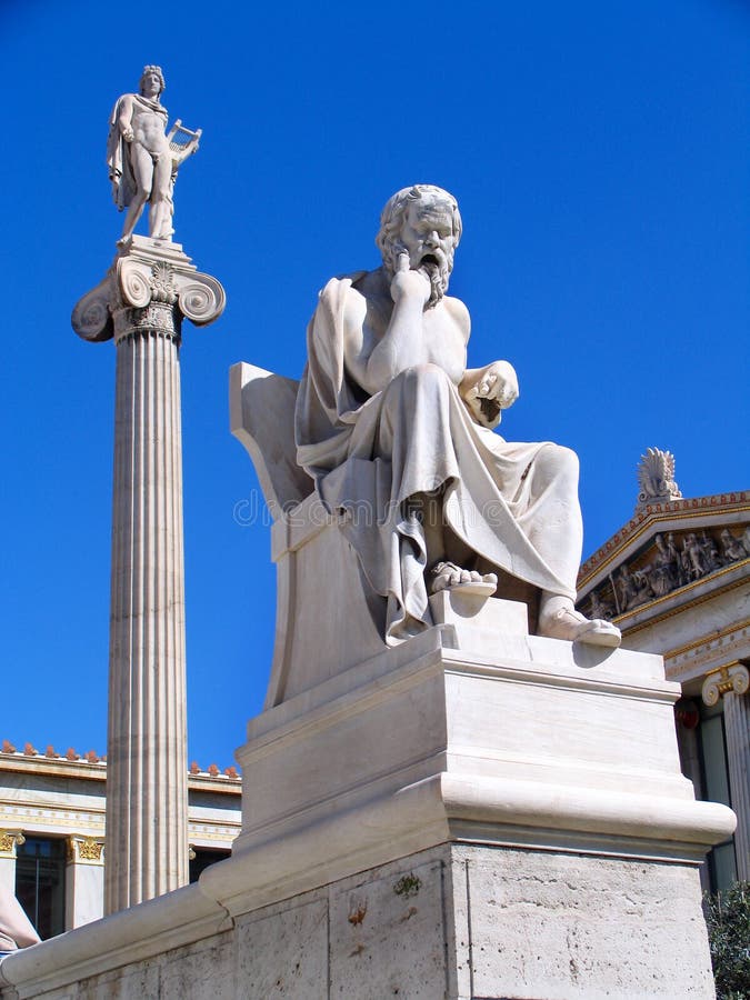 Sculpture En Statue De Platon Image stock - Image du monument ...