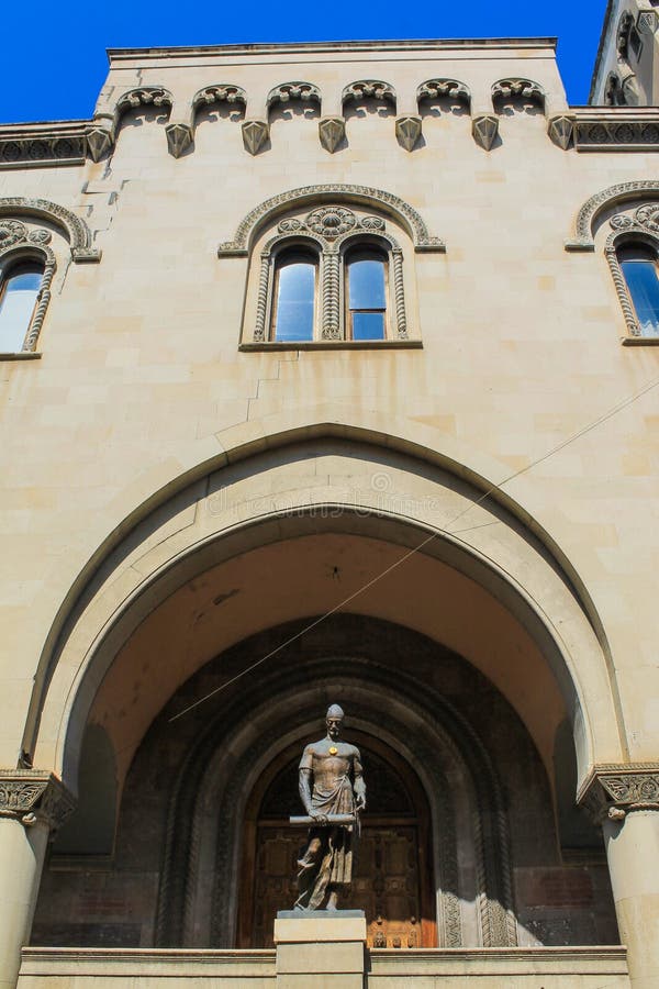 Sculpture on Georgian Library Stock Image - Image of carving, georgian ...