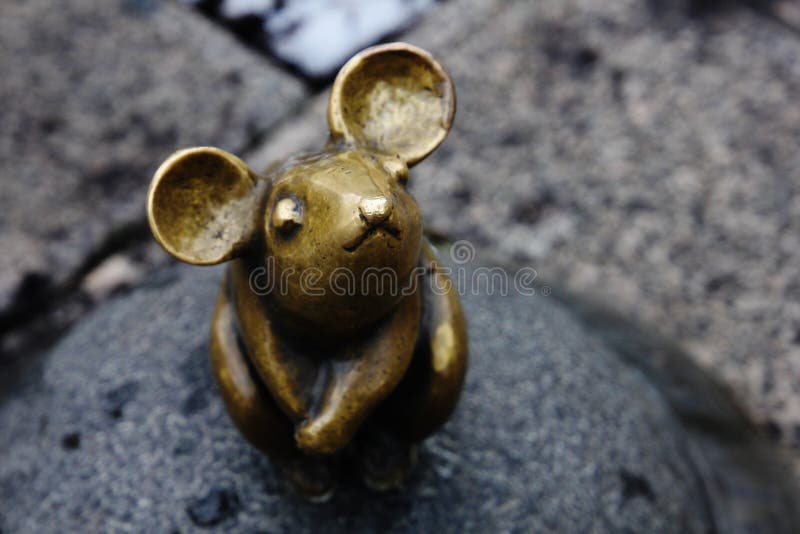Golden mouse statue stock photo. Image of culture, religious - 21788088