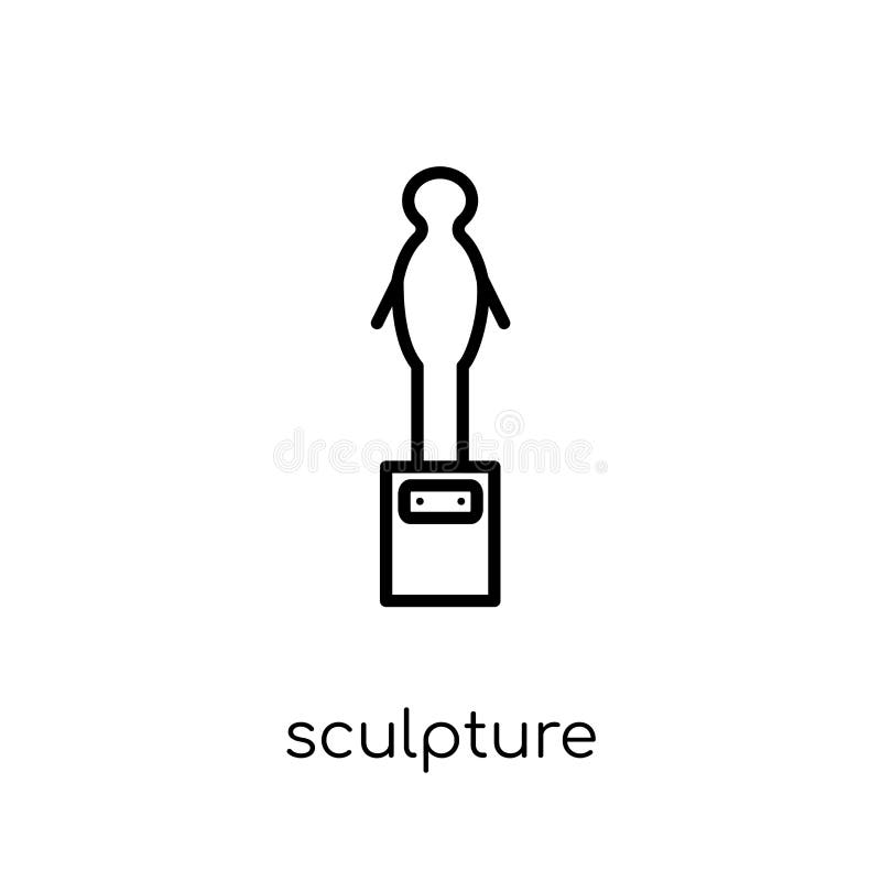 Sculpture Icon from Collection. Stock Vector - Illustration of color ...