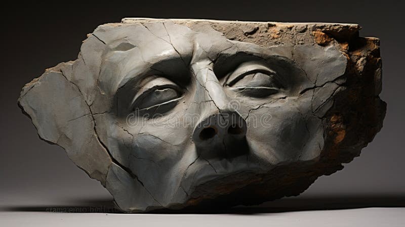 Emotional Expressionism: Sculptural Relief of a Man S Face by Peter ...