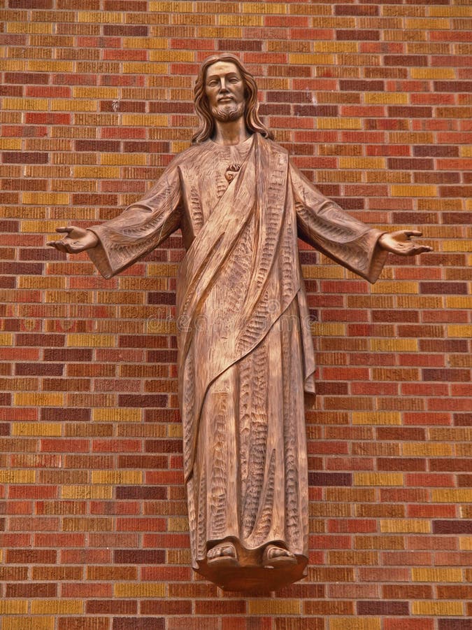 Sculpture of Jesus Christ, Horizontal Stock Photo - Image of pedestal ...