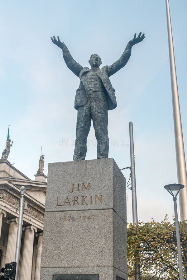 Sculpture of Jim Larkin editorial image. Image of tourist - 166658585