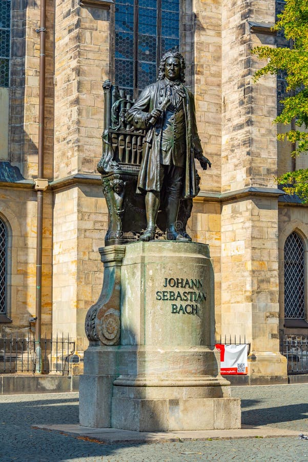 Sculpture of Johann Sebastian Bach at Leipzig, Germany Editorial Photo ...