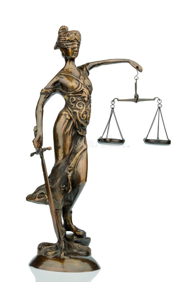 Justitia. Symbol of Justice Stock Image - Image of court, equality ...