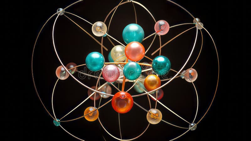 Sculpture Made Out of Glass Balls and Wire Stock Illustration ...