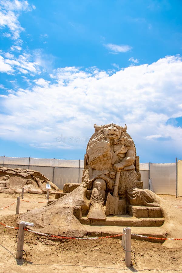 Sculpture Made of Sand in the Sand Sculpture Museum in Antalya ...