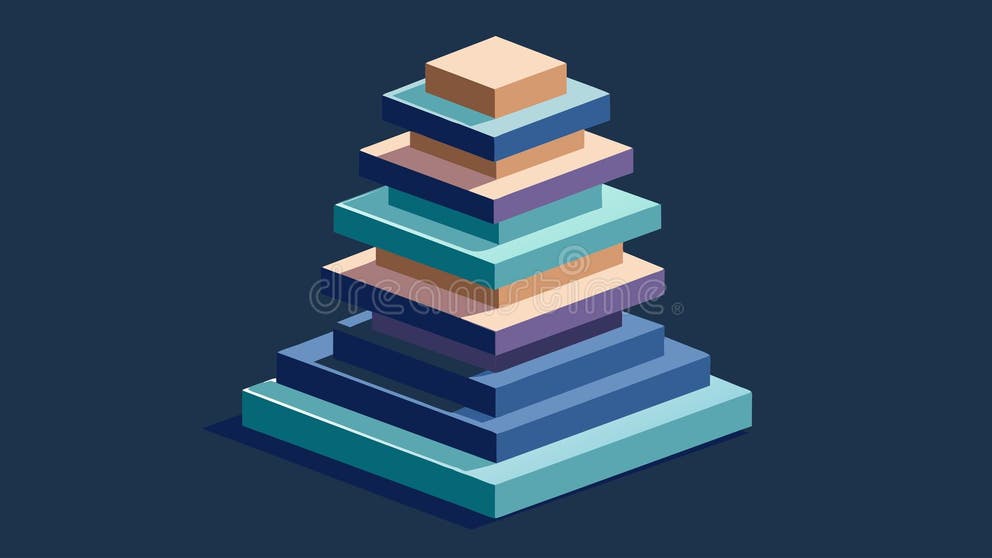 A Sculpture Made of Stacked Blocks Each Representing a Different Data ...