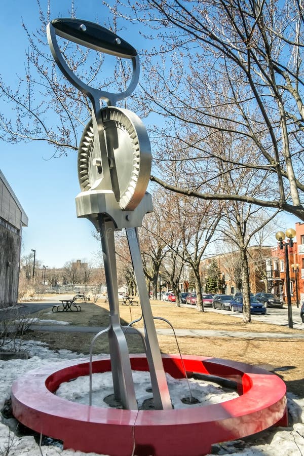 Sculpture of a mixer editorial stock photo. Image of material - 54889203