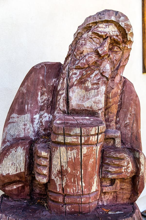 Sculpture of Old Man with the Beer Editorial Stock Image - Image of ...