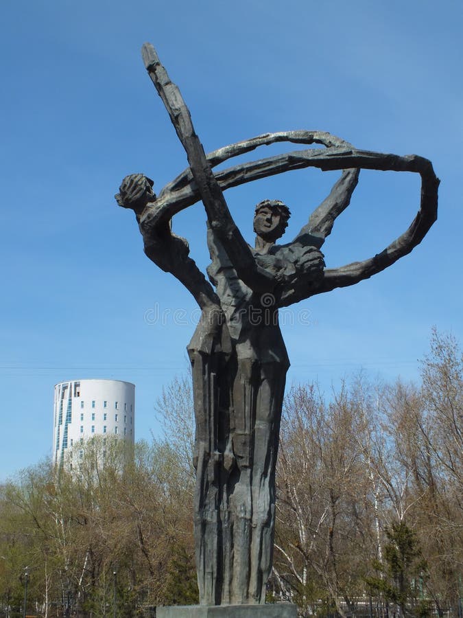 Sculpture of Original Form in Astana Editorial Image - Image of ...