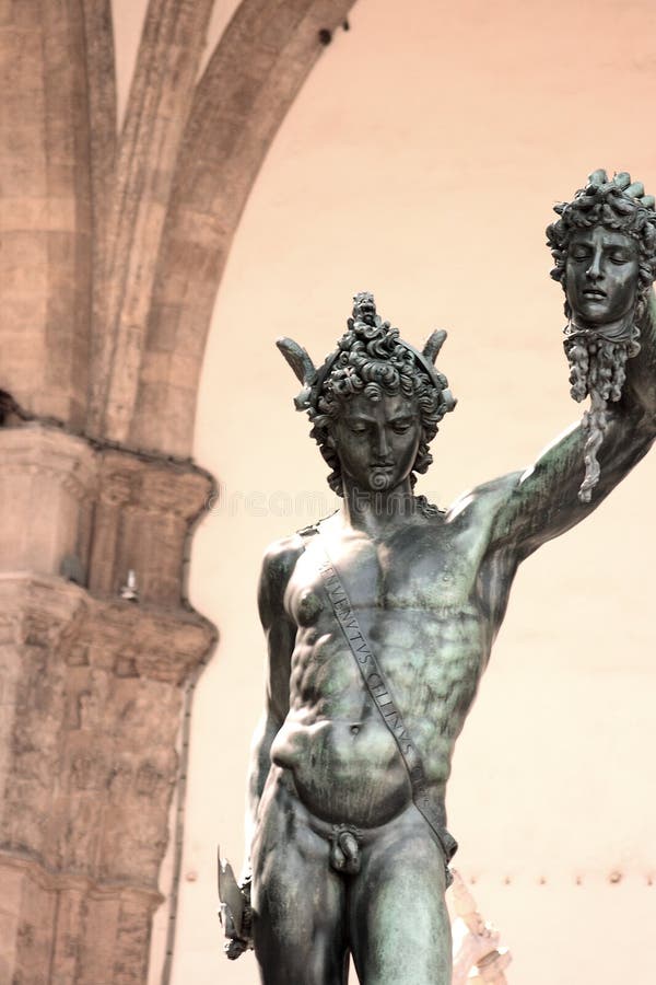 Sculpture of Perseo by Cellini Stock Image - Image of sculpture, travel ...