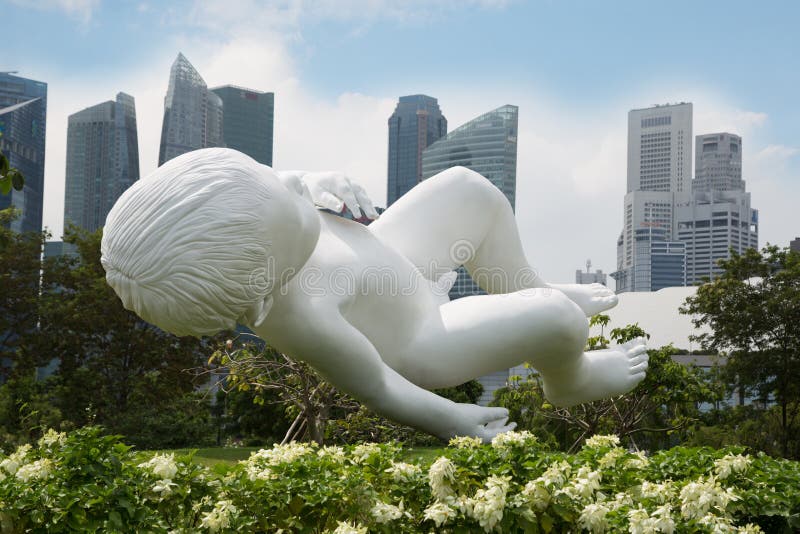 Sculpture Planet by Marc Quinn in Singapore Editorial Stock Photo ... Sculpture Planet by Marc Quinn in Singapore Editorial Stock Photo ...