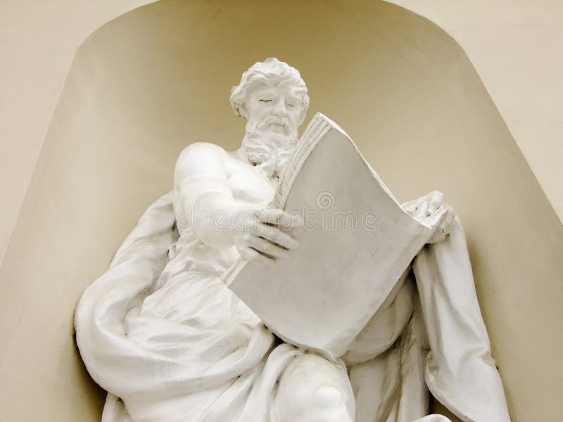 Sculpture of reading Man stock photo. Image of tourism - 80965824