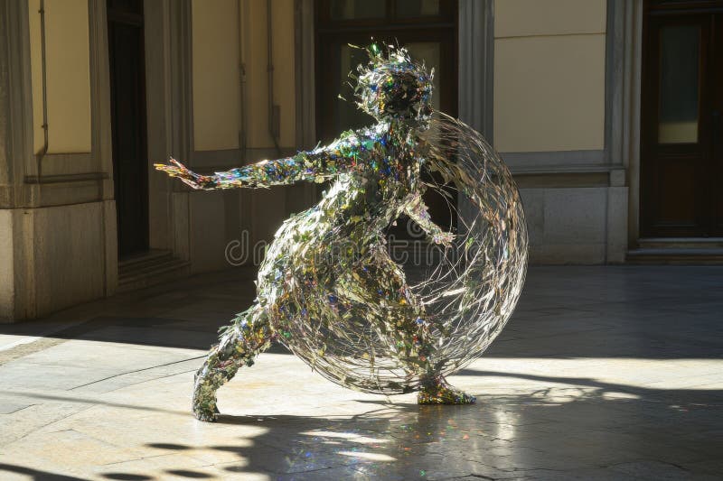 Sculpture Representing Human Form Expressing Movement and Dynamism ...