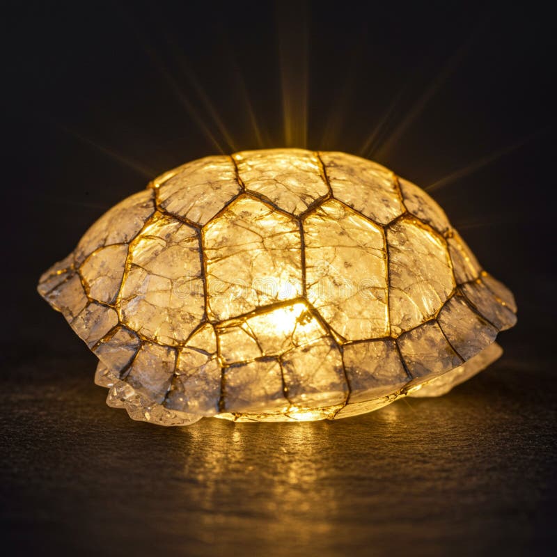 A Sculpture Resembling a Turtle Shell, Composed of Translucent ...