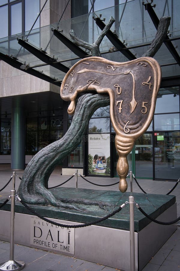 Sculpture by Salvador Dali - Profile of Time. Editorial Image - Image ...