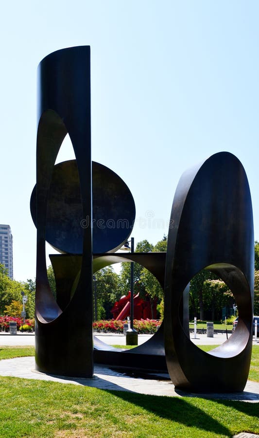 Sculpture at the Seattle Center, Washington Editorial Stock Photo ...