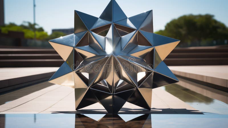 Sculpture six pointed star stock illustration. Illustration of geometry ...