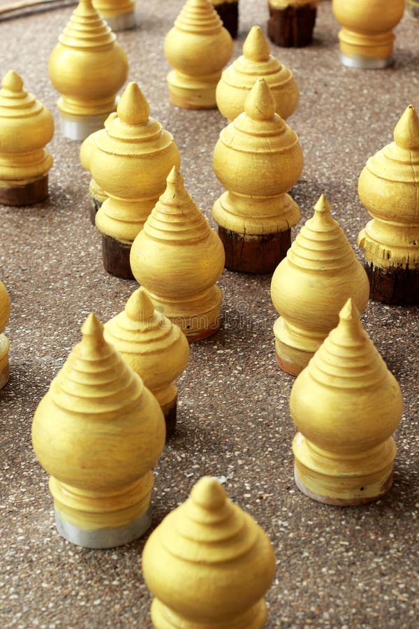 Sculpture Statue - a Golden Pole. Stock Photo - Image of black, statues ...