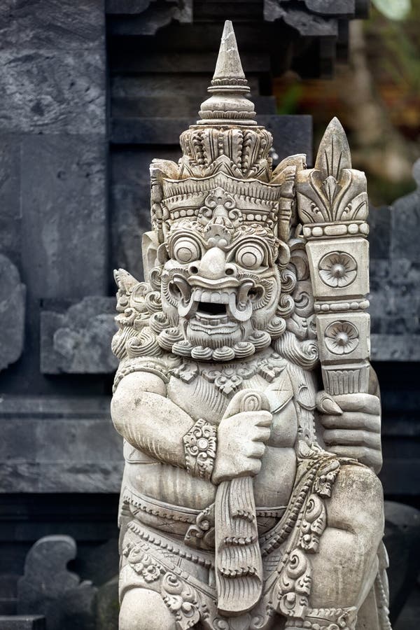 Sculpture in Temple Bali, Indonesia Stock Image - Image of beauty ...