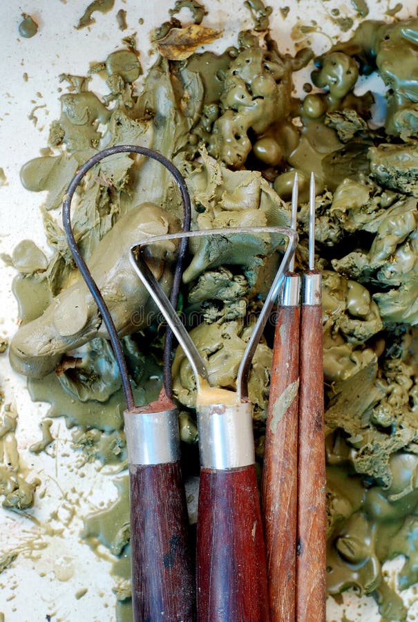 Sculpture Tools. stock photo. Image of making, ceramic - 39382984