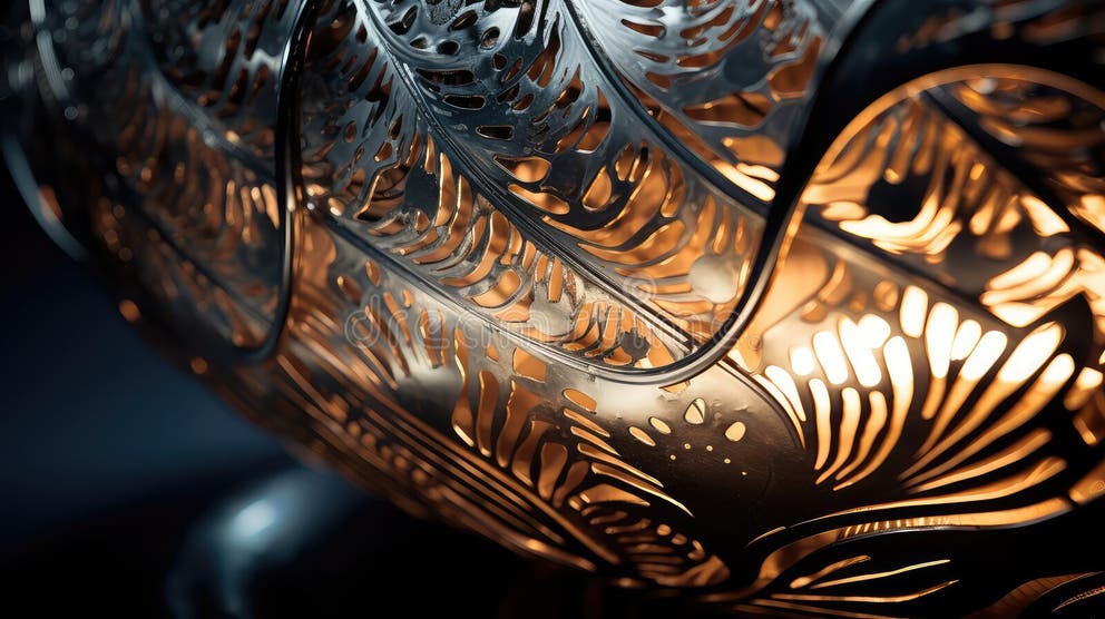 Sculpture turned metal stock illustration. Illustration of sculpture ...